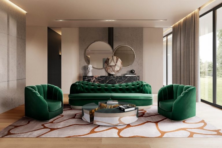 UNIQUE BATHROOM WITH HANDCRAFTED RUG