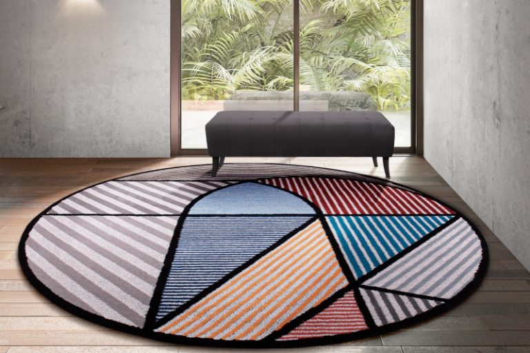 UNIQUE BATHROOM WITH HANDCRAFTED RUG